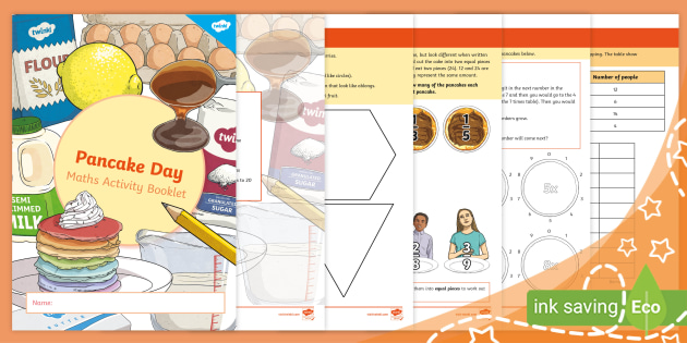 Pancake Day Maths Activity Booklet (Ages 7 - 9)