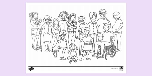 FREE! - People Colouring | Colouring Sheets (teacher made)