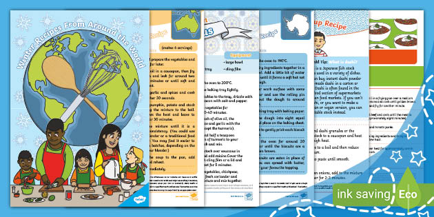 Winter Recipes for Kids - Twinkl Homework Help - Twinkl