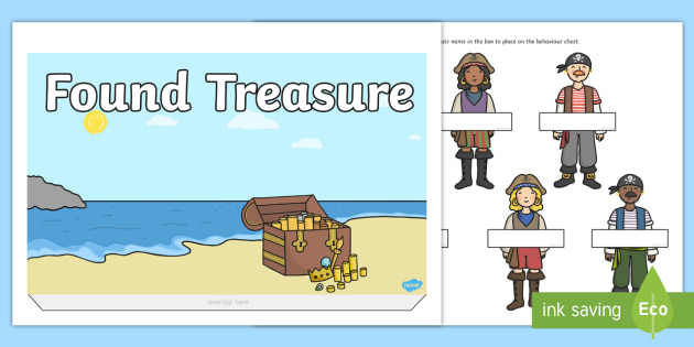 Pirate Themed Class Behaviour Progress Chart