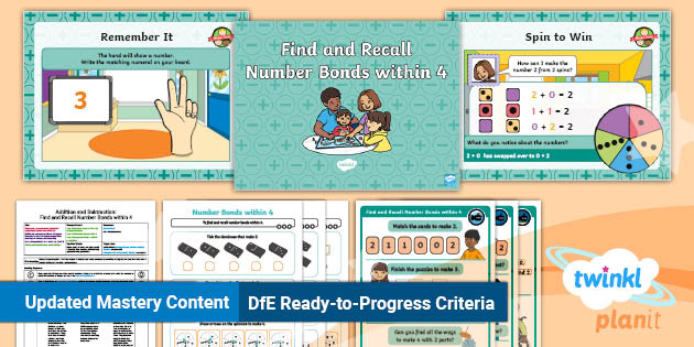 👉 Year 1 Exploring Number Bonds Lesson 1 PlanIt Maths