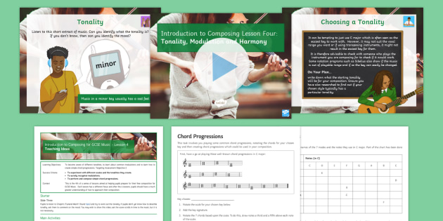 Introduction to Composing for GCSE Music: Lesson 4 Lesson Pack