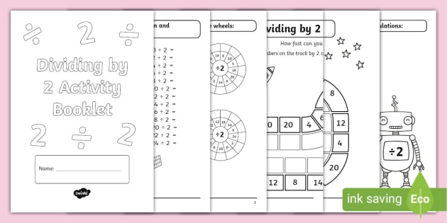 Dividing by 2 Activity Booklet (teacher made)