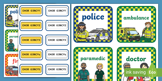 Emergency Vehicle Role-Play Badges