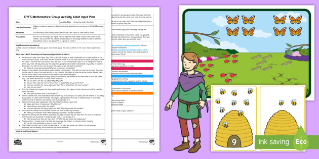Eyfs Maths Estimating Jacks Beanstalk Group Activity Adult Input Plan And