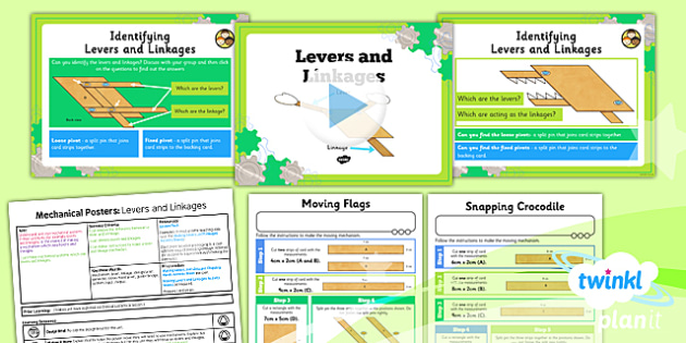 D&T: Mechanical Posters: Levers and Linkages LKS2 Lesson Pack 2