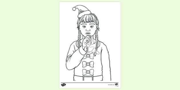 BSL Shout Colouring Sheet | Colouring Sheets