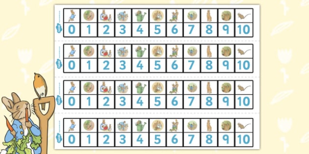 The Tale of Peter Rabbit Number Track 0-10