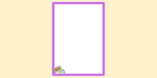 FREE! - Jigsaw Box Page Border | Page Borders | Twinkl