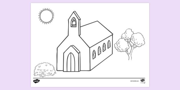 FREE! - Church Colouring for Kids | Colouring Sheets