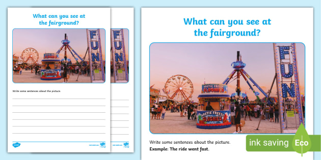 Fairground Scene Writing Stimulus Picture,fair