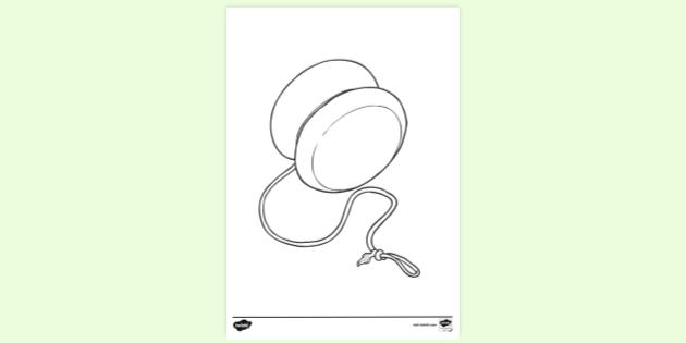 FREE! - Yo Yo Colouring Sheet | Colouring Sheets