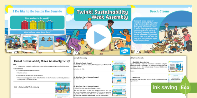 KS1 Twinkl Sustainability Week Assembly Pack (teacher made)