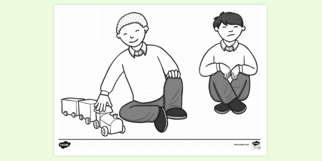 FREE! - Child Not Taking Turns Colouring Sheet | Colouring Sheets