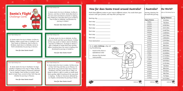 Santa's Journey Activity Pack-Australia
