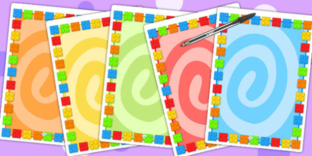 Building brick Themed Editable Poster (teacher made)