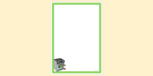 FREE! - Bake in Oven Page Border | Page Borders | Twinkl Resources