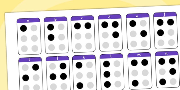 FREE! - Braille Alphabet Mat (teacher made)