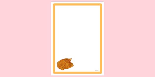 Cooked Turkey Page Border | Page Borders | Twinkl
