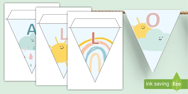 All About Me Bunting - Exploring Identity - EYLF Resources