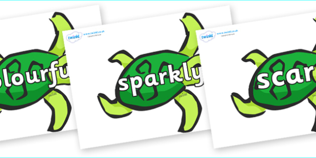 FREE! - Wow Words on Turtles (teacher made)