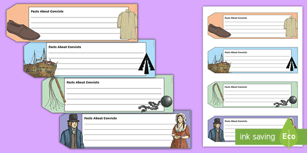 Convicts Paper Chain (teacher made)