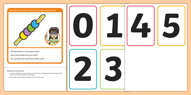 👉 EYFS Maths Number Recognition Challenge: How Many Beads?