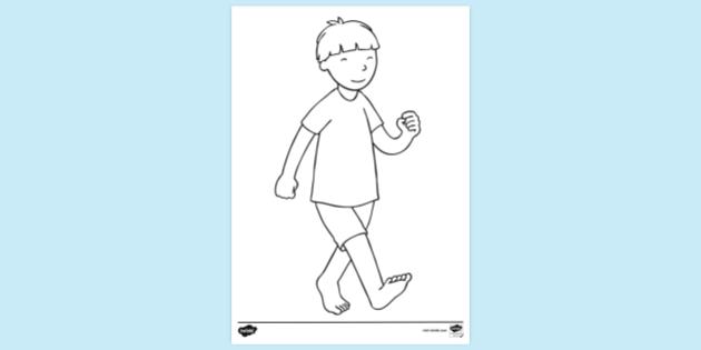 FREE! - Walk Colouring Sheet | Colouring Sheets