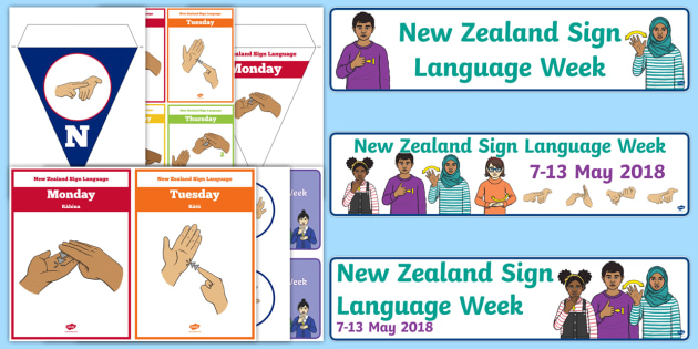NZ Sign Language Alphabet