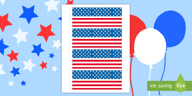 Stars and Stripes Paper Chain (teacher made)