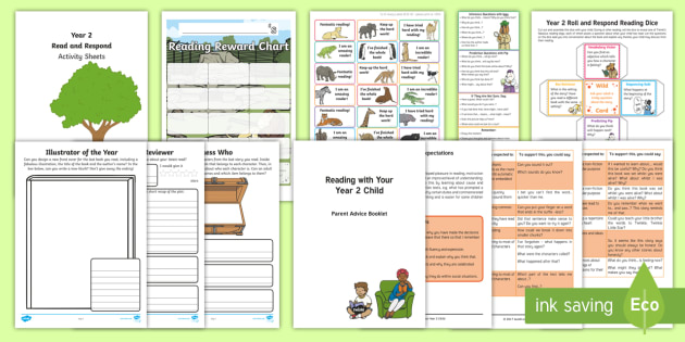 Year 2 Reading At Home Resource Pack (teacher made)