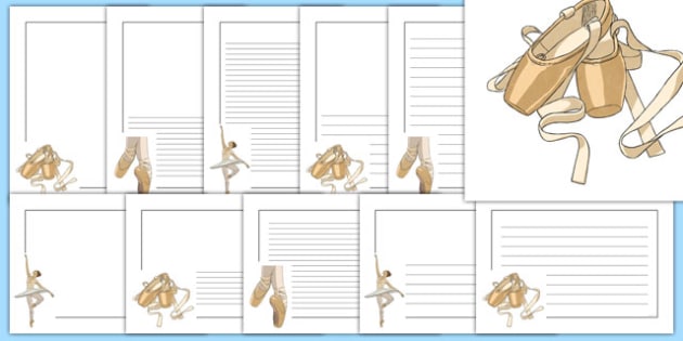 Ballet Page Borders (teacher made)