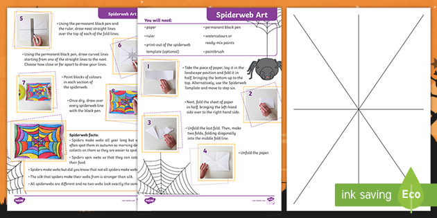 Spider Web Art Activity (teacher made)