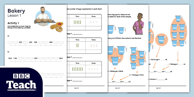 👉 BBC Teach Live Lesson Maths: Bakery Age 7-11