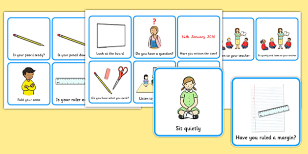 FREE! - start of lesson prompt cards, classroom, help, check list, kids