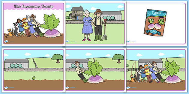 Enormous Turnip Story Sequencing - Enormous Turnip, sequencing