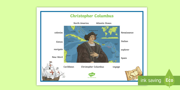 3-6 Christopher Columbus Word Mat (teacher made)