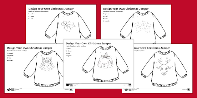 Jumper Design Worksheets | twinkl.co.uk