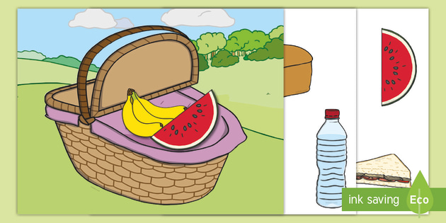 Pack the Spring Picnic Basket Cut and Paste Activity