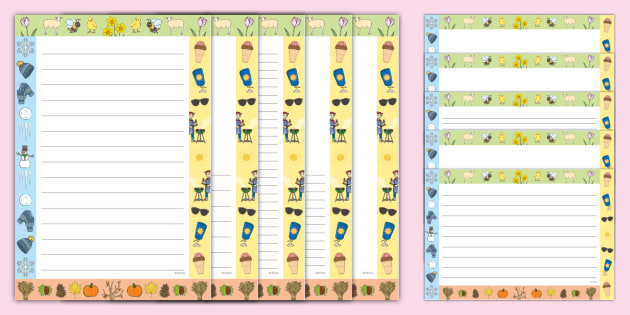Seasons Page Borders (teacher made)