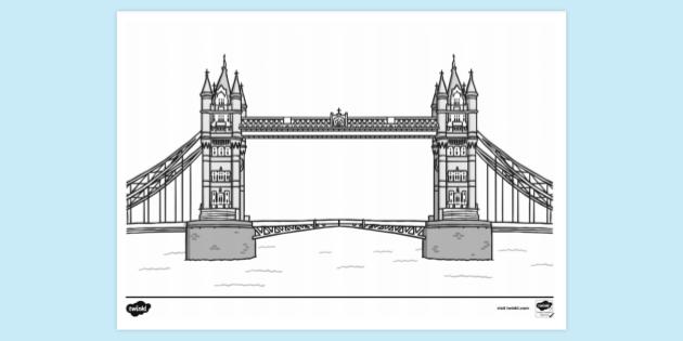 FREE! - River Thames Colouring Sheet – London Activity for Children