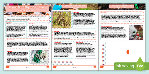 Loose Parts Play Resources | CfE | Twinkl (teacher made)