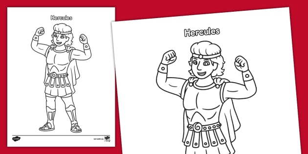hercules coloring book