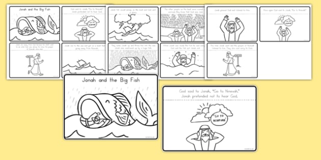 Jonah and the Big Fish Story Sequencing (Teacher-Made)