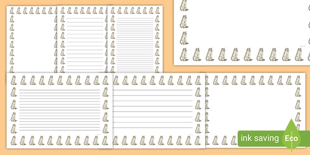 KS2 Wolf Page Border (teacher made)
