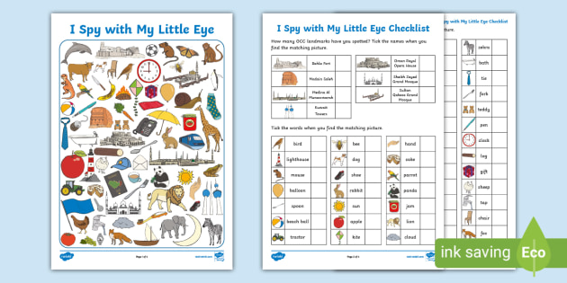I Spy - GCC Landmarks (teacher made)