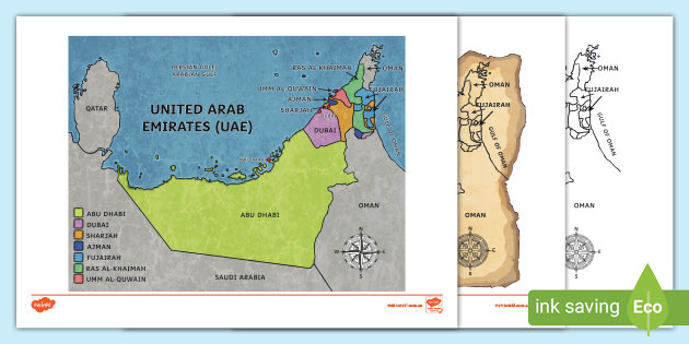 United Arab Emirates Map Pack (teacher made)