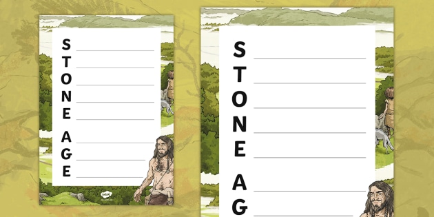 Stone Age Templates | twinkl.com.au