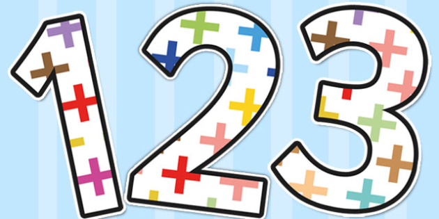 Addition Themed Display Numbers (teacher made)