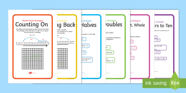 Mental Maths Strategies IKEA Tolsby Frame (teacher made)